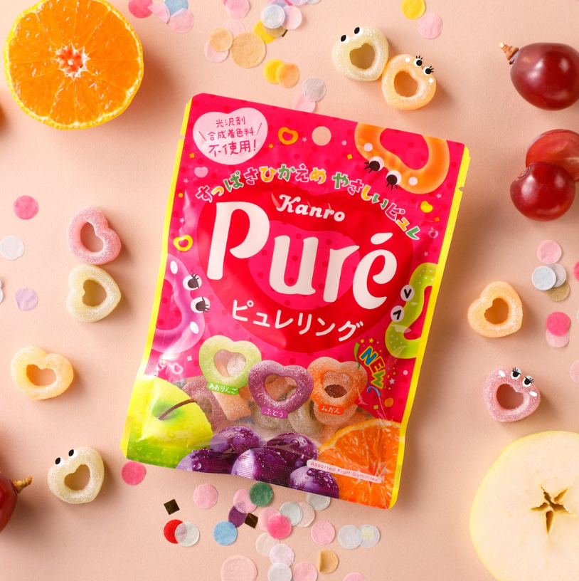 日本直送 Kanro Pure Ring 水果味心形軟糖 🍇🍑 ( 發貨包裝顏色隨機 ) – Fabulous Store 尚饗小百貨