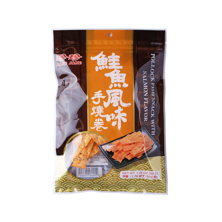 🐟 Taiwan Jane Jane Salmon Flavor Pollock Fish Snack 50g – Fabulous ...